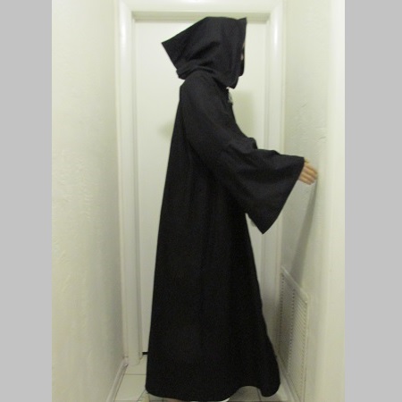 Tau Robe – with hood – black – Azoth Art